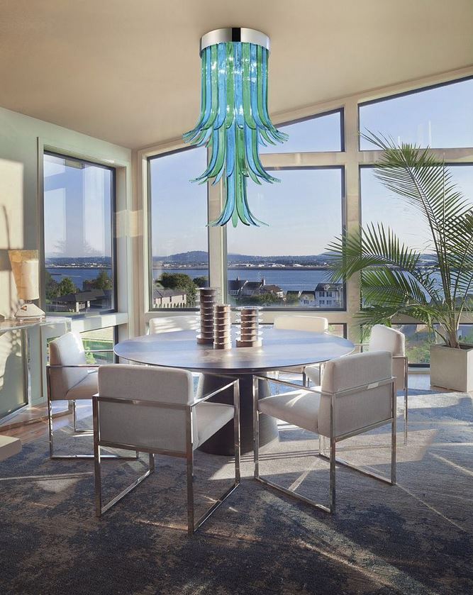 Italian Glass Ceiling Light Sciabole Due – Visions of Venice