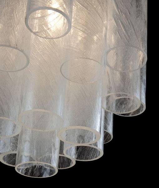 Murano Glass Hanging Tube Ceiling Light – Pulegoso Glass – Visions of ...